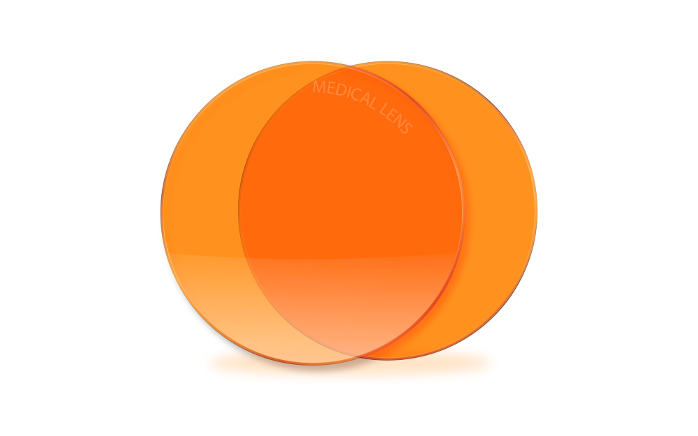 Orange tinted medical lenses - Sunlens Service